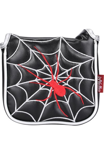 Dayanıklı Golf Kapak Pu Deri Headcover Club Kafa Kapak Guard Spider Siyah