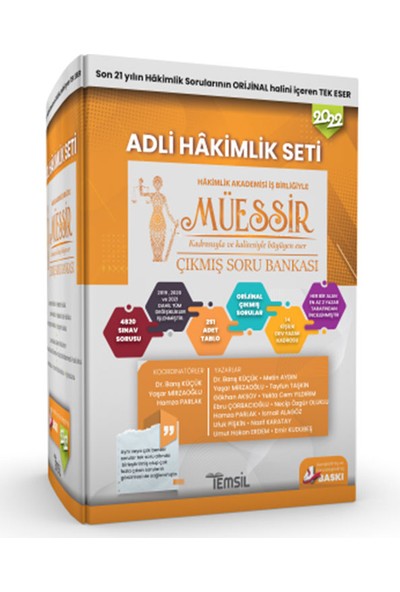 Müessir Adli Hakimlik Seti 2022