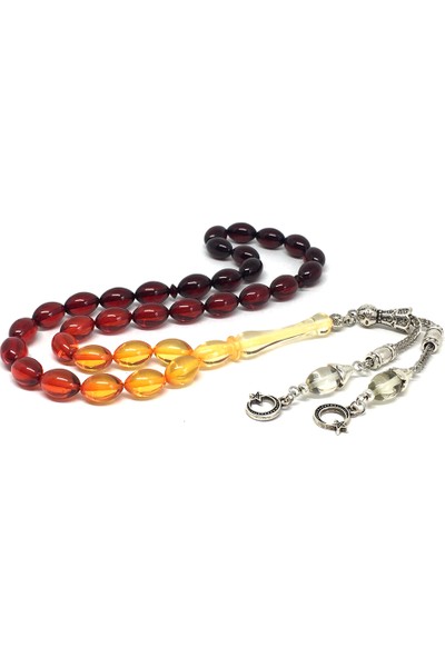 Tesbih Pasajı Süzme Renkli Toz Kehribar Tesbih