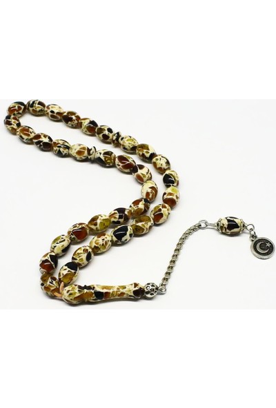 Tesbih Pasajı Mozaik Krem Renk Toz Sıkma Kehribar Tesbih Pasajı Mozaik Krem Renk Toz Sıkma Kehribar