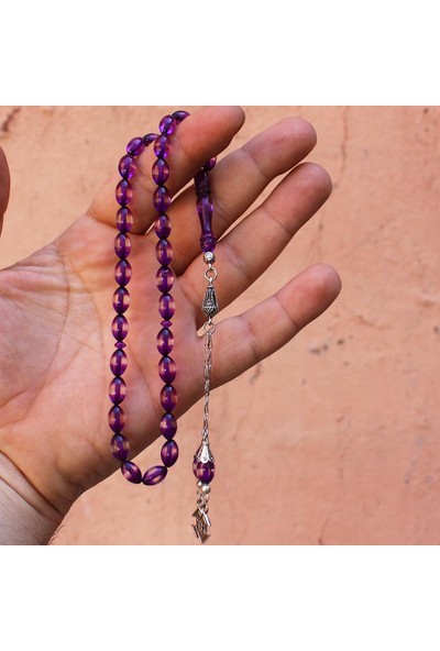 Tesbih Pasajı Mor Tonda Sürmeli Toz Kehribar Tesbih Tesbih Pasajı Mor Tonda Sürmeli Toz Kehribar Tesbih