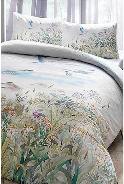 Taç Herbal Yeşil Çift Kişilik Bambu Inova Nevresim Takımı