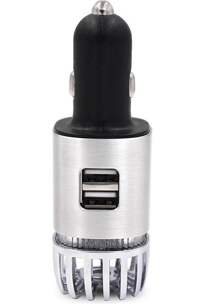 Zsykd 2 In 1 Araba Negatif-Iyon Aromaterapi Hava Temizleyici Nemlendirici + Çift USB Bağlantı Noktası Araç Şarj Cihazı Gümüş (Yurt Dışından) Zsykd 2 In 1 Araba Negatif-Iyon Aromaterapi Hava Temizleyici Nemlendirici + Çift USB Bağlantı Noktası Araç Şarj Cihazı Gümüş (Yurt Dışından)
