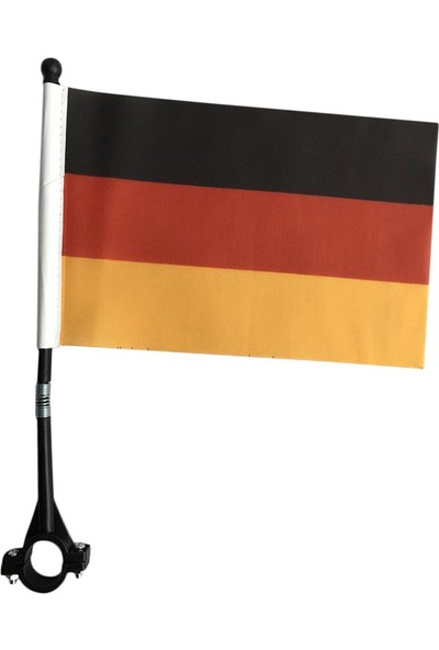 Evrensel Mini Ulusal Bayraklar Bisiklet Scooter Motosiklet Gidon Monte Alman Bayrağı