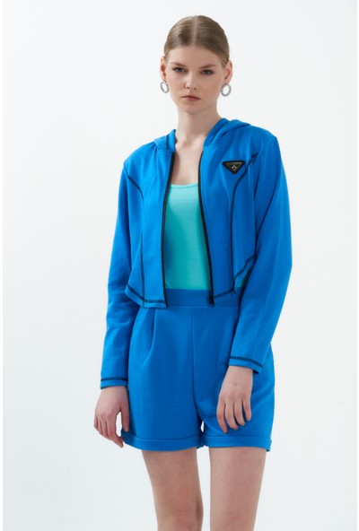 Westbrand Karyokalı Ovalı Şortlu Kapüşonlu Takım