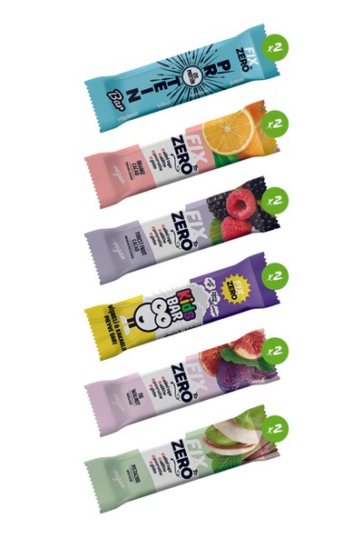 Fix To Zero Meyve Barı Deneme Paketi 12 Adet Fix To Zero Meyve Barı Deneme Paketi 12 Adet