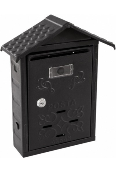 Kale Akşan Çatılı Posta Kutusu Siyah