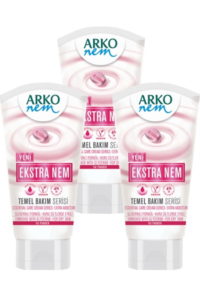 Arko Nem Ekstra Nemlendirici El Ve Vücut Kremi 3X60ml