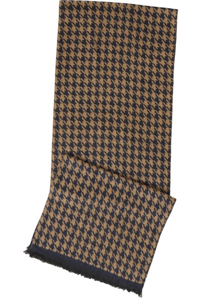 ALTINYILDIZ CLASSICS Erkek Gri-Kahverengi Kahverengi-Gri Desenli Örme Atkı