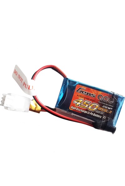 Gens Ace 450MAH 7.4V 25C 2S1P Lipo Batarya Gens Ace 450MAH 7.4V 25C 2S1P Lipo Batarya