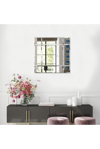Decorita Ayna - 9 Parçalı Tasarım Ayna - 60CM x 60CM
