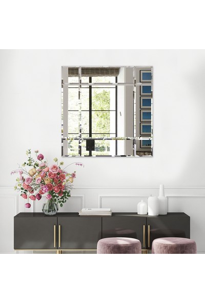 Decorita Ayna - 9 Parçalı Tasarım Ayna - 100 x 100 cm