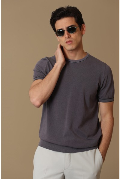 Lufian Arles Erkek Kazak Mürekkep Lacivert Lufian Arles Erkek Kazak Mürekkep Lacivert