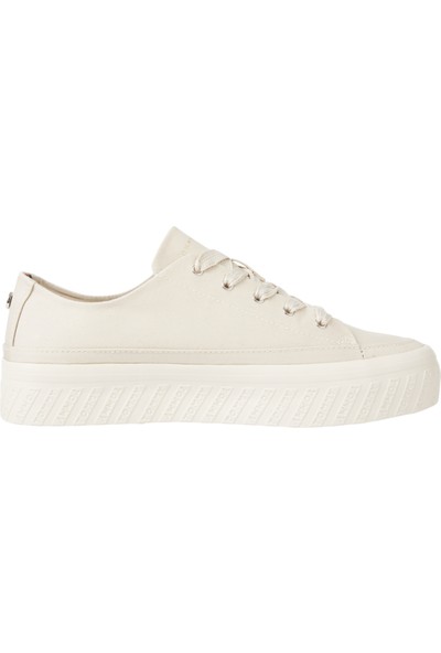 Tommy Hilfiger FW0FW06460ACI Tekstil Bej Kadın Sneaker