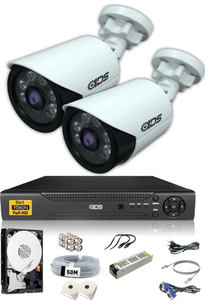 Ids - VGI642 Kameralı 5mp Sony Lensli 1080P Fullhd Güvenlik Kamerası Sistemi - Cepten Izle - 250 Dış Ids - VGI642 Kameralı 5mp Sony Lensli 1080P Fullhd Güvenlik Kamerası Sistemi - Cepten Izle - 250 Dış