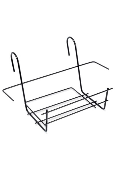 Amazeus 3 Adet Karasu Ferforje Balkon Saksı Kafesi 40 cm 594