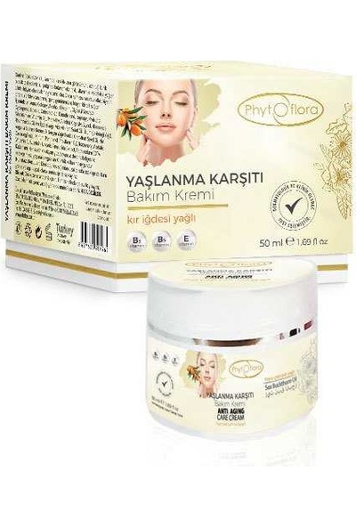 PHYTOFLORA Yaşlanma Karşıtı Bakım Kremi (Kır Iğdesi Yağlı) 50 ml