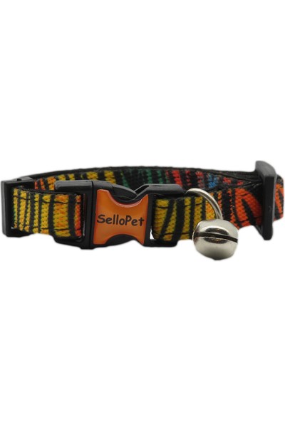 SelloPet Kedi Boyun Tasması Renkli Desenli
