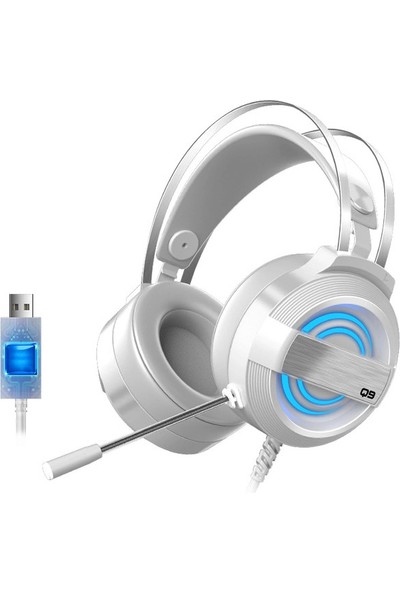 Weluot Q9 Kablolu Oyun Kulaklığı - Beyaz (Yurt Dışından) Weluot Q9 Kablolu Oyun Kulaklığı - Beyaz (Yurt Dışından)