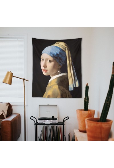 Wallhang Girl With A Pearl Earring Duvar Örtüsü 100X120 cm