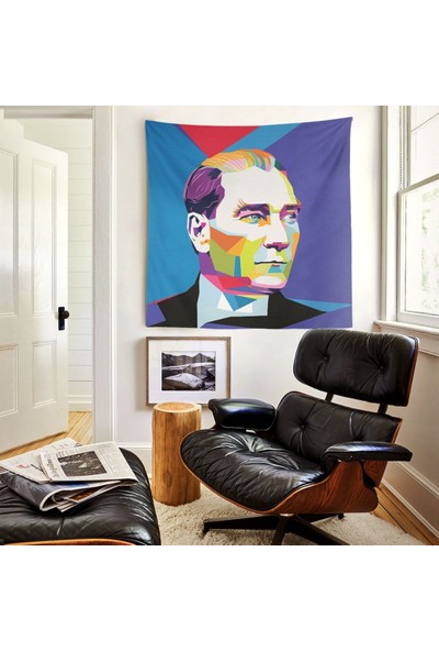 Wallhang Yüce Atatürk Duvar Örtüsü 120X120 cm