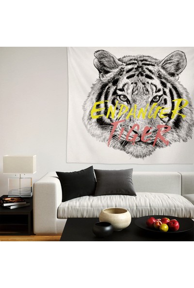 Wallhang Endanger Tiger Duvar Örtüsü 150X130 cm