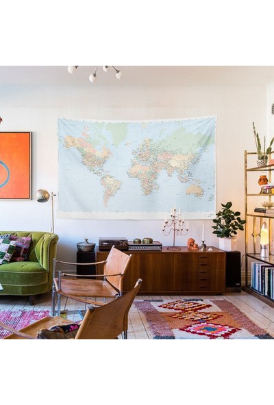 Wallhang World Map Duvar Örtüsü 230X150 cm Wallhang World Map Duvar Örtüsü 230X150 cm