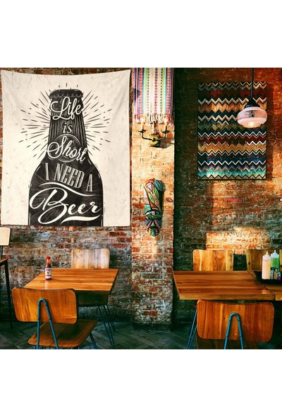 Wallhang Vintage Beer Duvar Örtüsü 130X150 cm Wallhang Vintage Beer Duvar Örtüsü 130X150 cm