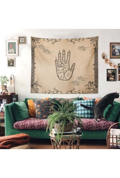 Wallhang Palmistry Duvar Örtüsü 150X130 cm