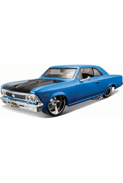 Maisto 1/24 1966 Chevrolet Chavelle Ss 396 Model Araba Mavi