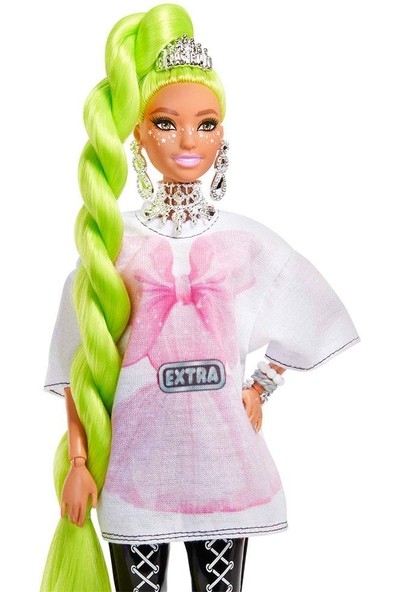 Barbie Extra Neon Saçlı Bebek HDJ44 Barbie Extra Neon Saçlı Bebek HDJ44