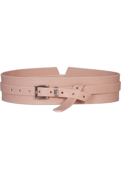 Kemerix Kadın Pudra Sarmal Kemer İZ410