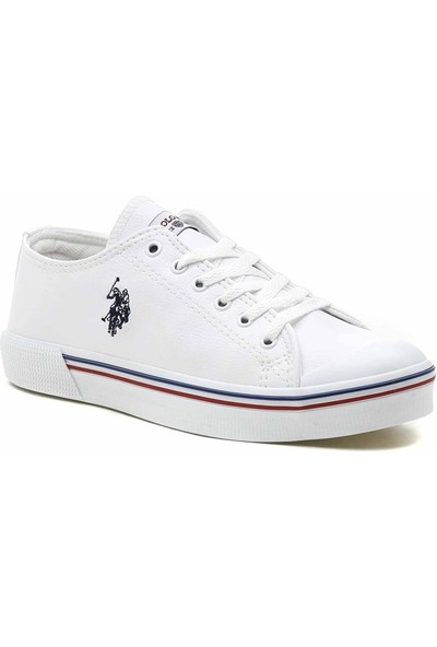 Us Polo Penelope Deri Wt Erkek Günlük Spor Ayakkabı Penelopeltrbeyaz