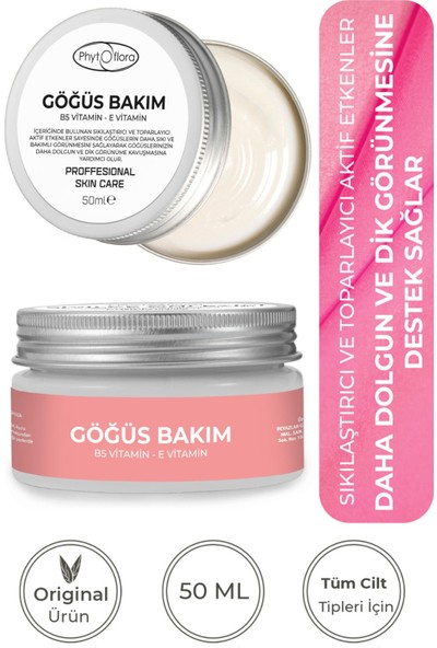 PHYTOFLORA Sıkılaştırıcı ve Toparlayıcı Göğüs Bakım Kremi 50 ml