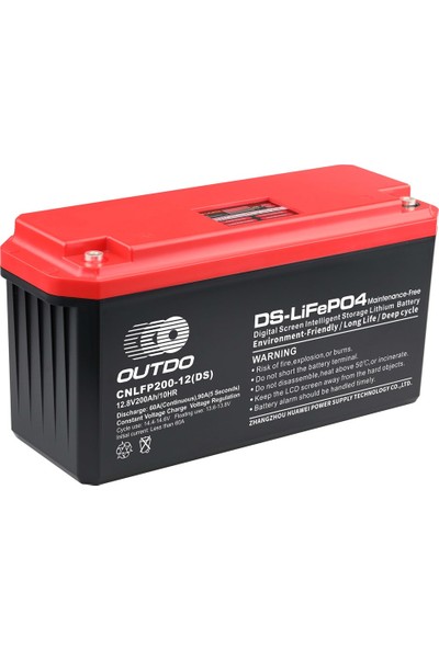 Outdo 12V 200 Amper Lityum Akü