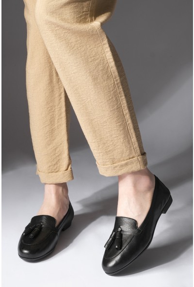 Marjin Kadın Hakiki Deri Loafer Comfort Ayakkabı Reyla