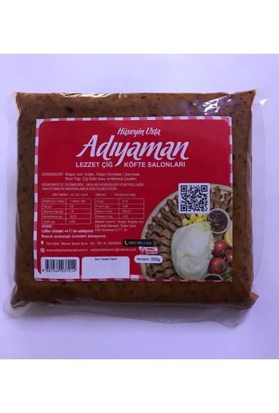 Adıyaman Lezzet Çiğ Köfte 500 gr Vakumlu Çiğköfte Adıyaman Lezzet Çiğ Köfte 500 gr Vakumlu Çiğköfte