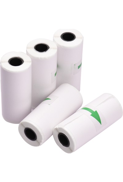 Foyou 5 Adet Yapışkanlı Termal Makbuz Etiket Kağıt Ruloları (Yurt Dışından)