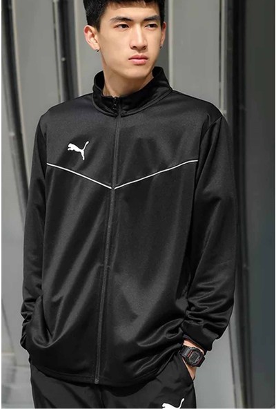 Puma Team Rise Tranıng Poly Erkek Eşofman Üst 657392-03 Siyah Puma Team Rise Tranıng Poly Erkek Eşofman Üst 657392-03 Siyah