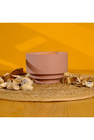 Crocus Kahve' Ahşap Fitilli Kokulu Mum Seramik Kap 300ML Pembe Crocus Kahve' Ahşap Fitilli Kokulu Mum Seramik Kap 300ML Pembe