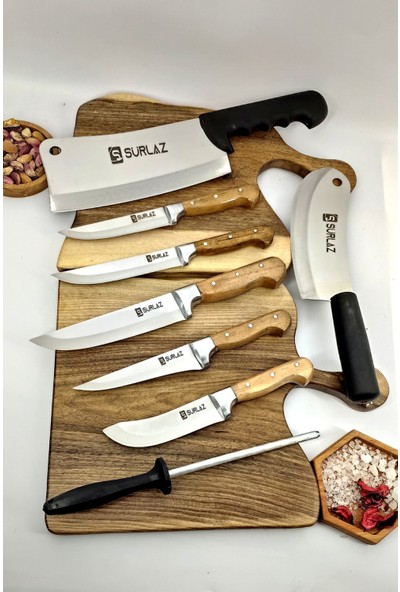 SürLaz Prolaz Kasap Kurban Bıçak Seti 8 Parça SürLaz Prolaz Kasap Kurban Bıçak Seti 8 Parça