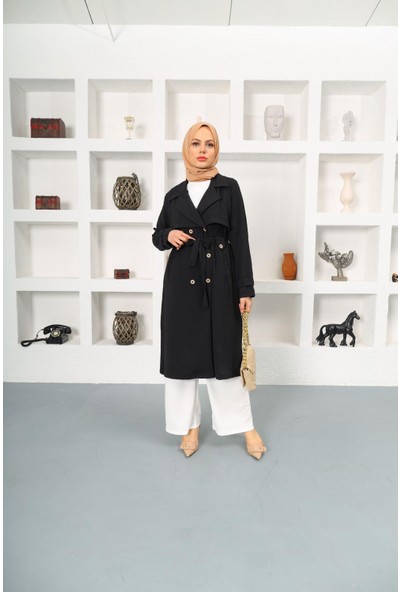 Moylin 1833 Apolet Detaylı Ince Trenç Moylin 1833 Apolet Detaylı Ince Trenç