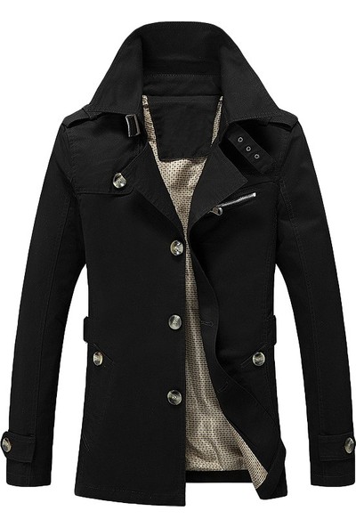 Luisa Moretti Luiisa Erkek Düğmeli Rahat Ceket Trençkot (Yurt Dışından) Luisa Moretti Luiisa Erkek Düğmeli Rahat Ceket Trençkot (Yurt Dışından)