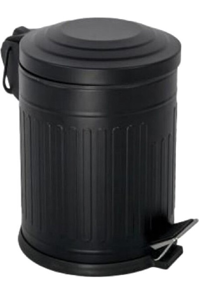 Hometime Vintage Çöp Kovası 5 L Siyah