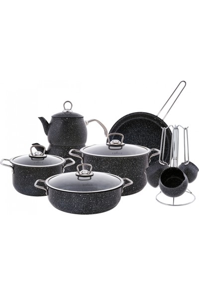 Karaca Biogranit Steel Plus Çeyiz Seti Siyah