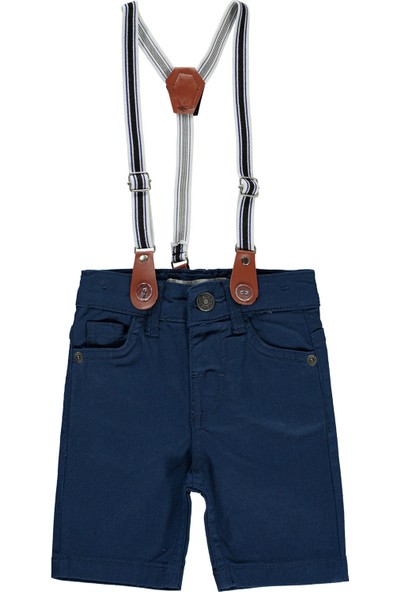 Civil Baby Erkek Bebek Askılı Şort 6-18 Ay Indigo Civil Baby Erkek Bebek Askılı Şort 6-18 Ay Indigo