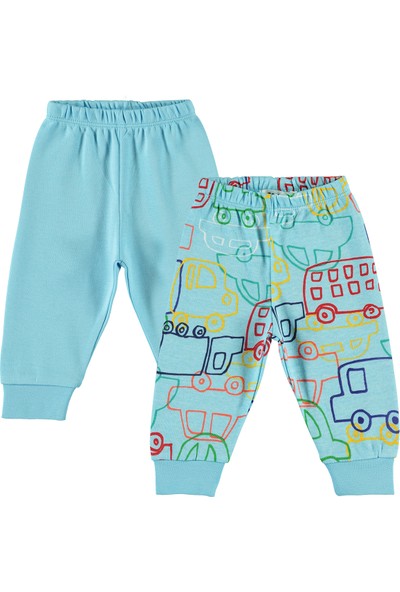 Civil Baby Erkek Bebek 2'li Patiksiz Tek Alt 1-9 Ay Turkuaz Civil Baby Erkek Bebek 2'li Patiksiz Tek Alt 1-9 Ay Turkuaz