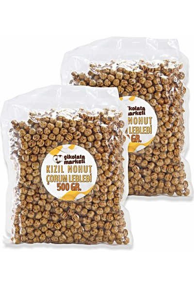 Çikolata Marketi 1000 gr Çorum Leblebi - Kızıl Nohut - Vakumlu Paket