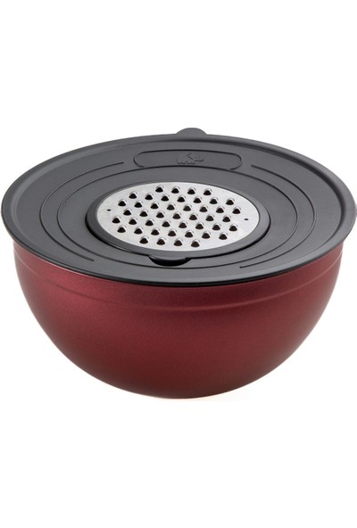 Jumbo Globe 5 Parça Rendeli Saklama Kabı - Bordo Jumbo Globe 5 Parça Rendeli Saklama Kabı - Bordo