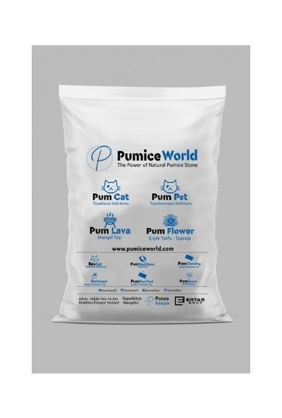 Pumice World Pum Cat Topaklanan Bentonit Kedi Kumu, 20 Litre Ince Tane Bentonit Kedi Kumu Pumice World Pum Cat Topaklanan Bentonit Kedi Kumu, 20 Litre Ince Tane Bentonit Kedi Kumu